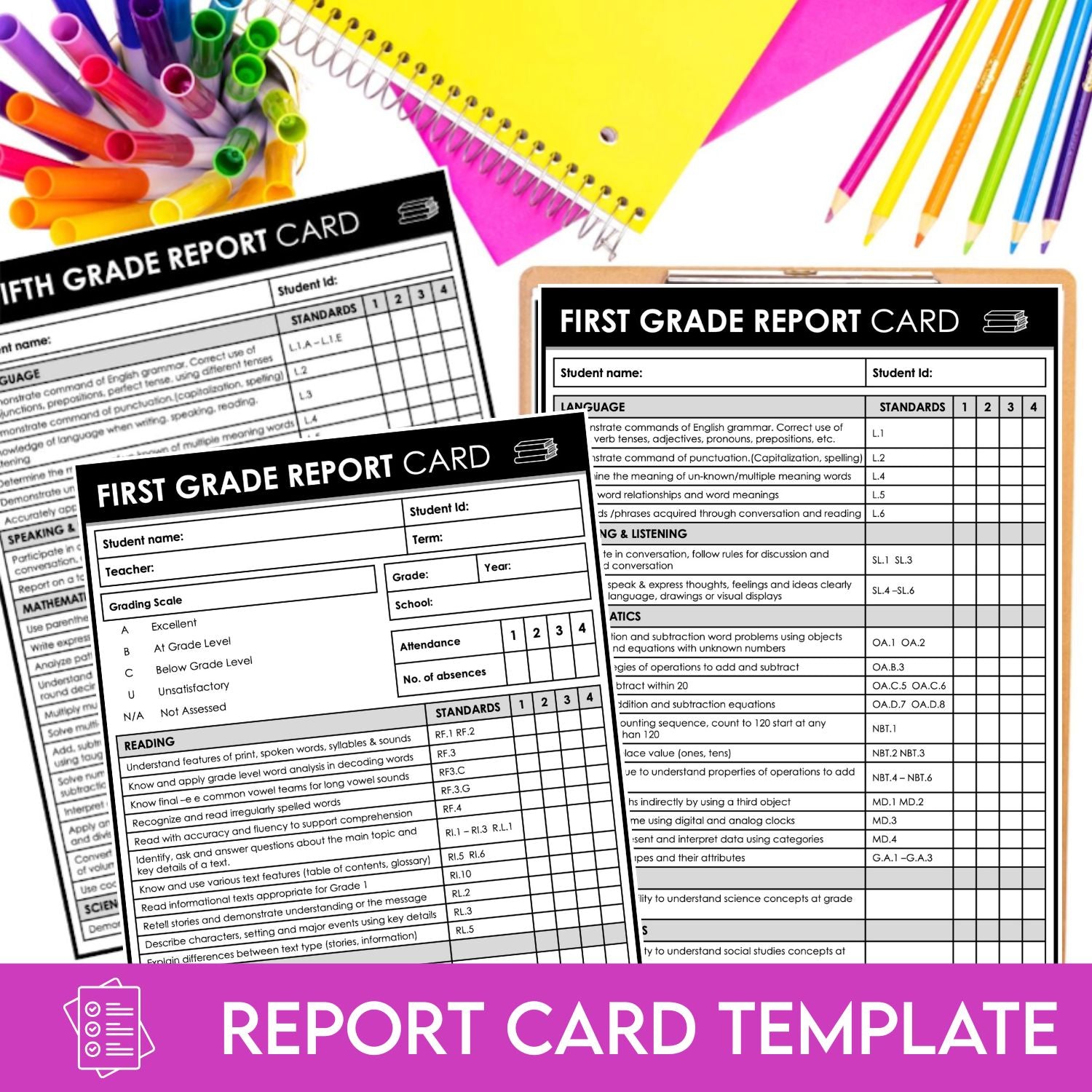 Editable Report Card Templates to make your life Easier!