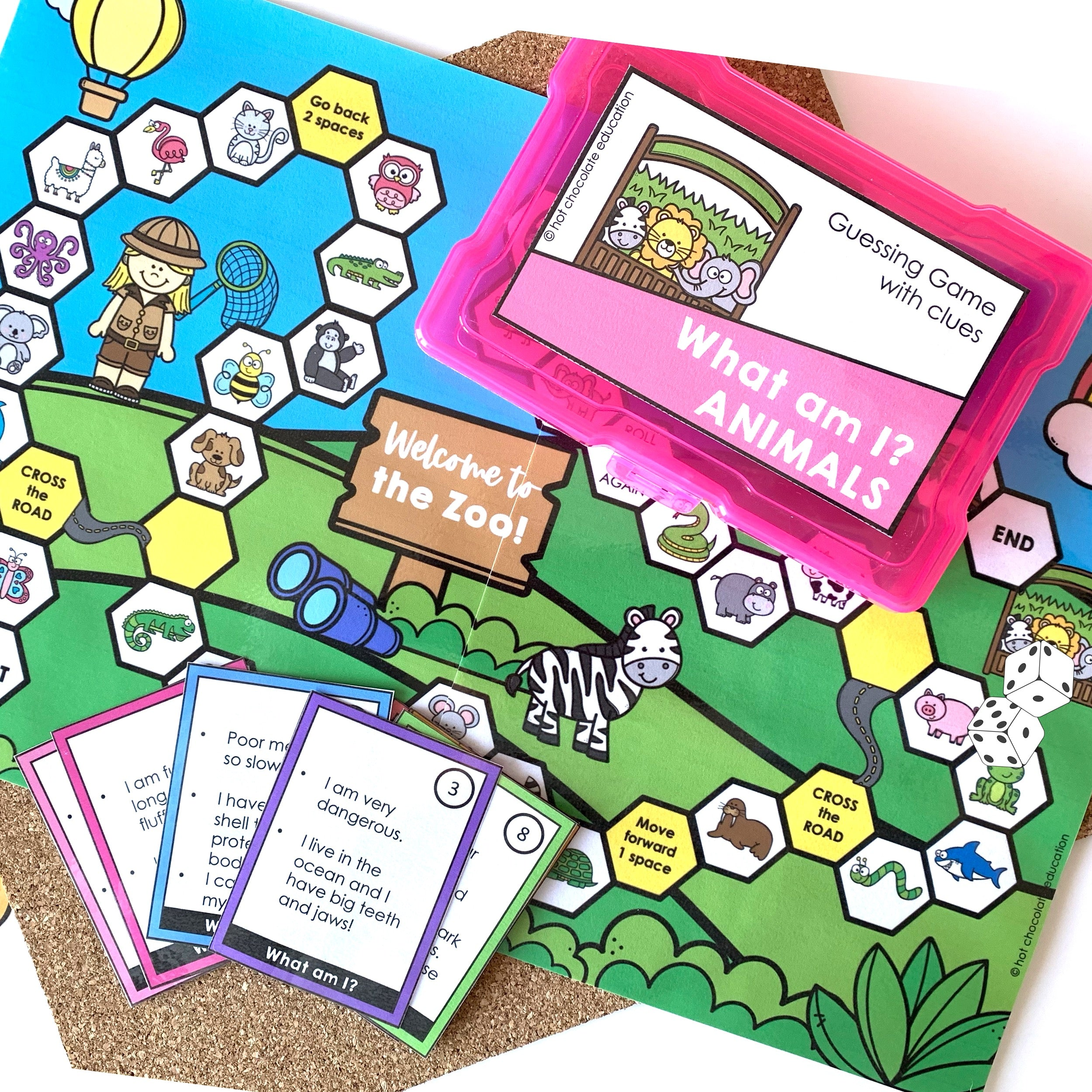 Animal Vocabulary Review - Hot Chocolate Teachables