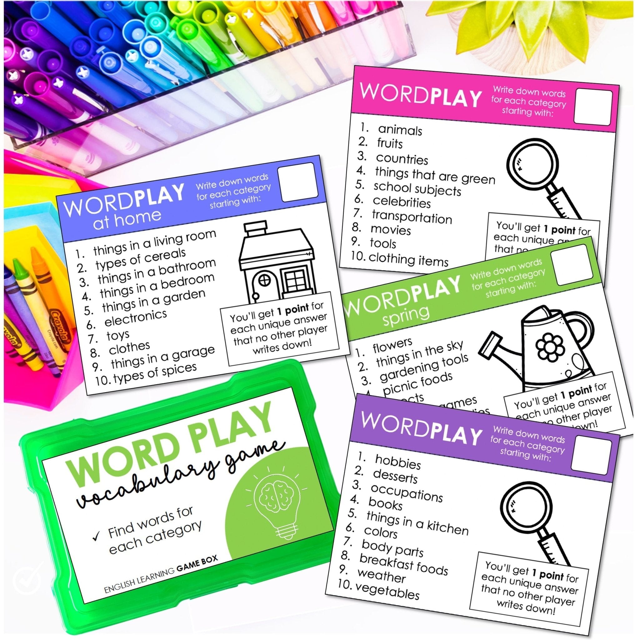 Vocabulary Building Activities - Hot Chocolate Teachables