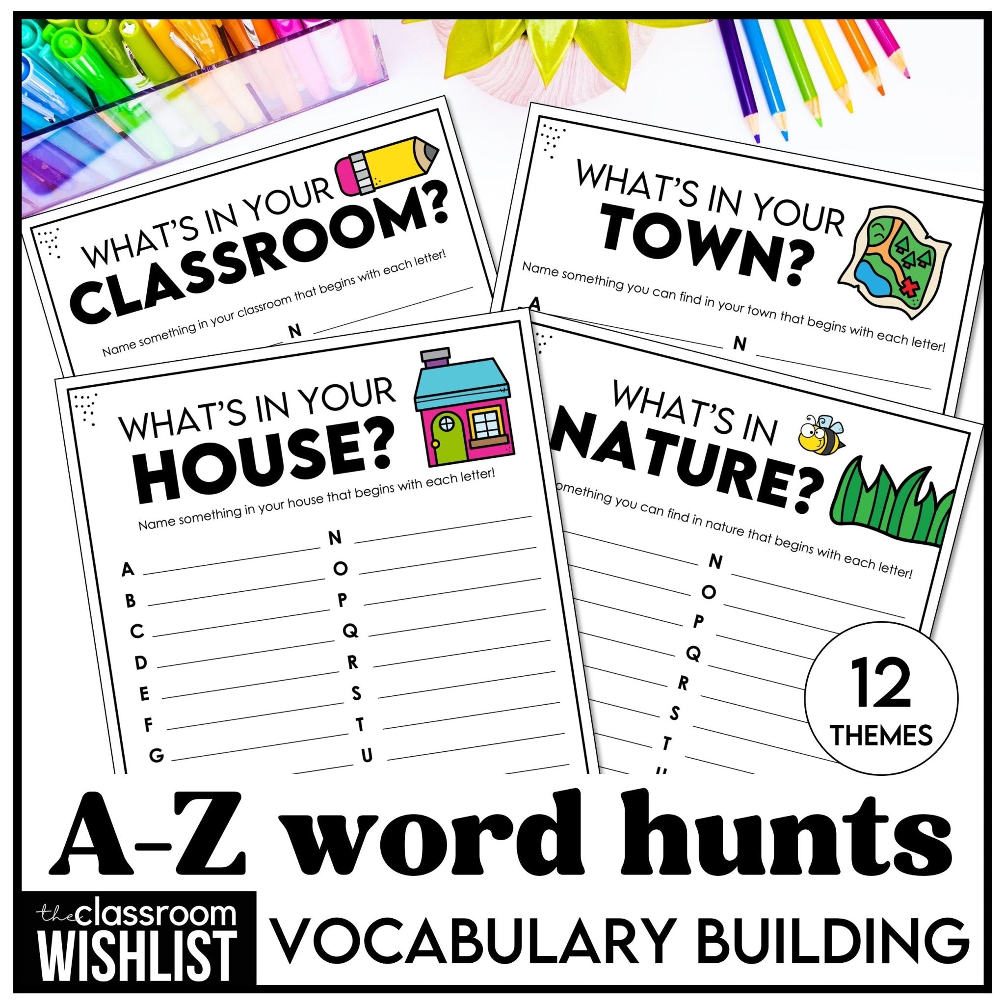 A-Z Word Hunt Games | Vocabulary Building for Early Learners