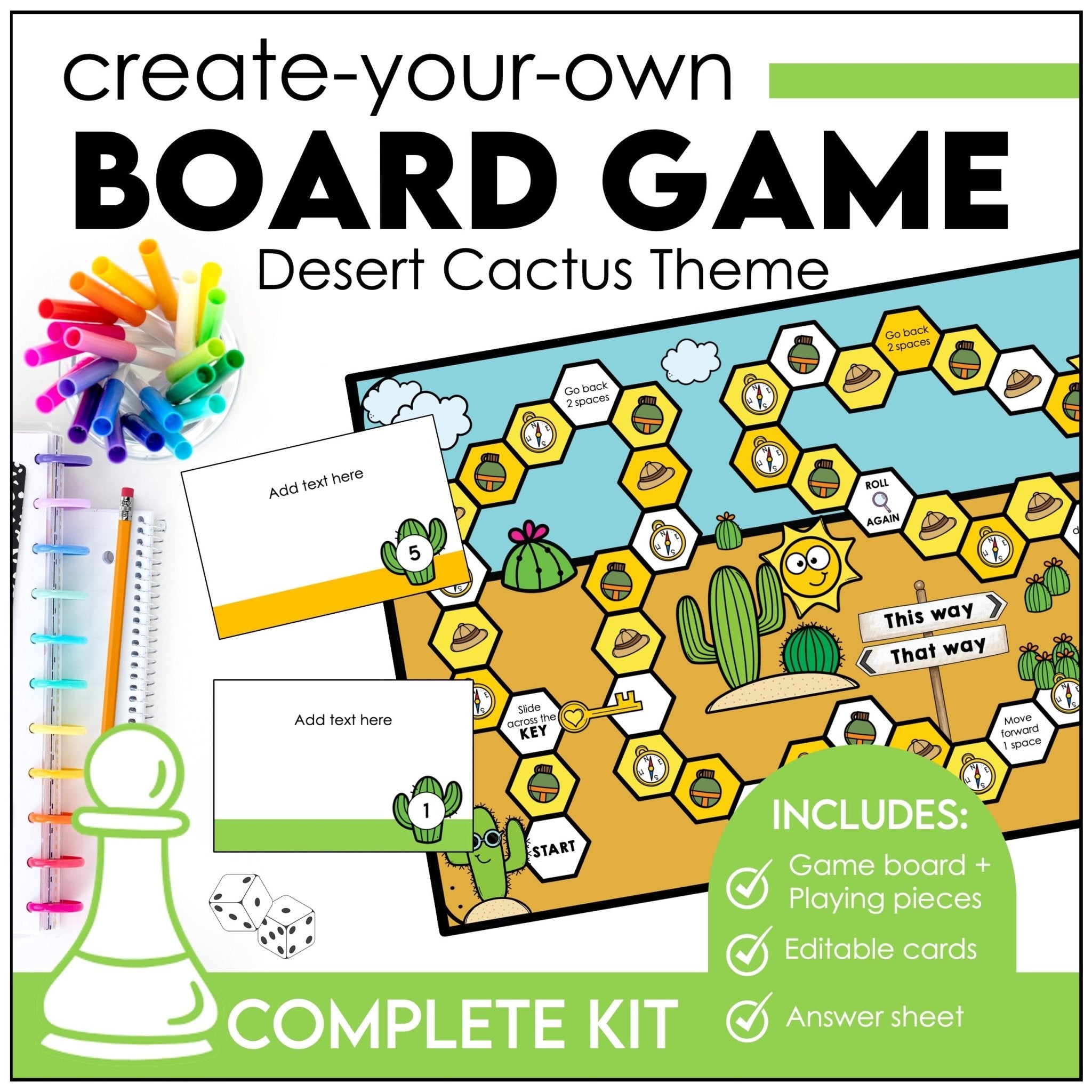 Editable Game Board Templates - Design your Own Game Boards