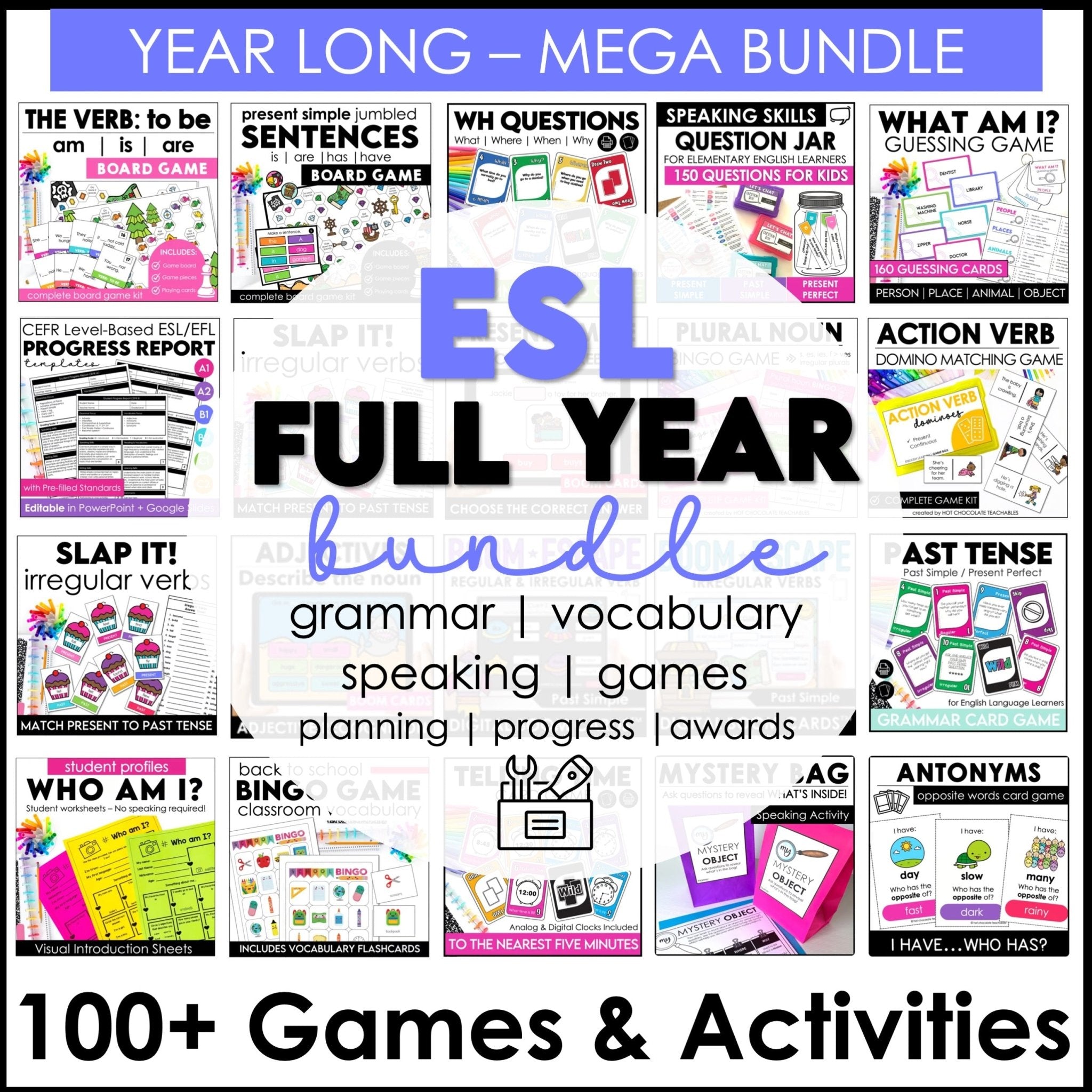 ESL Games & Activities Bundle | English Teaching Kit