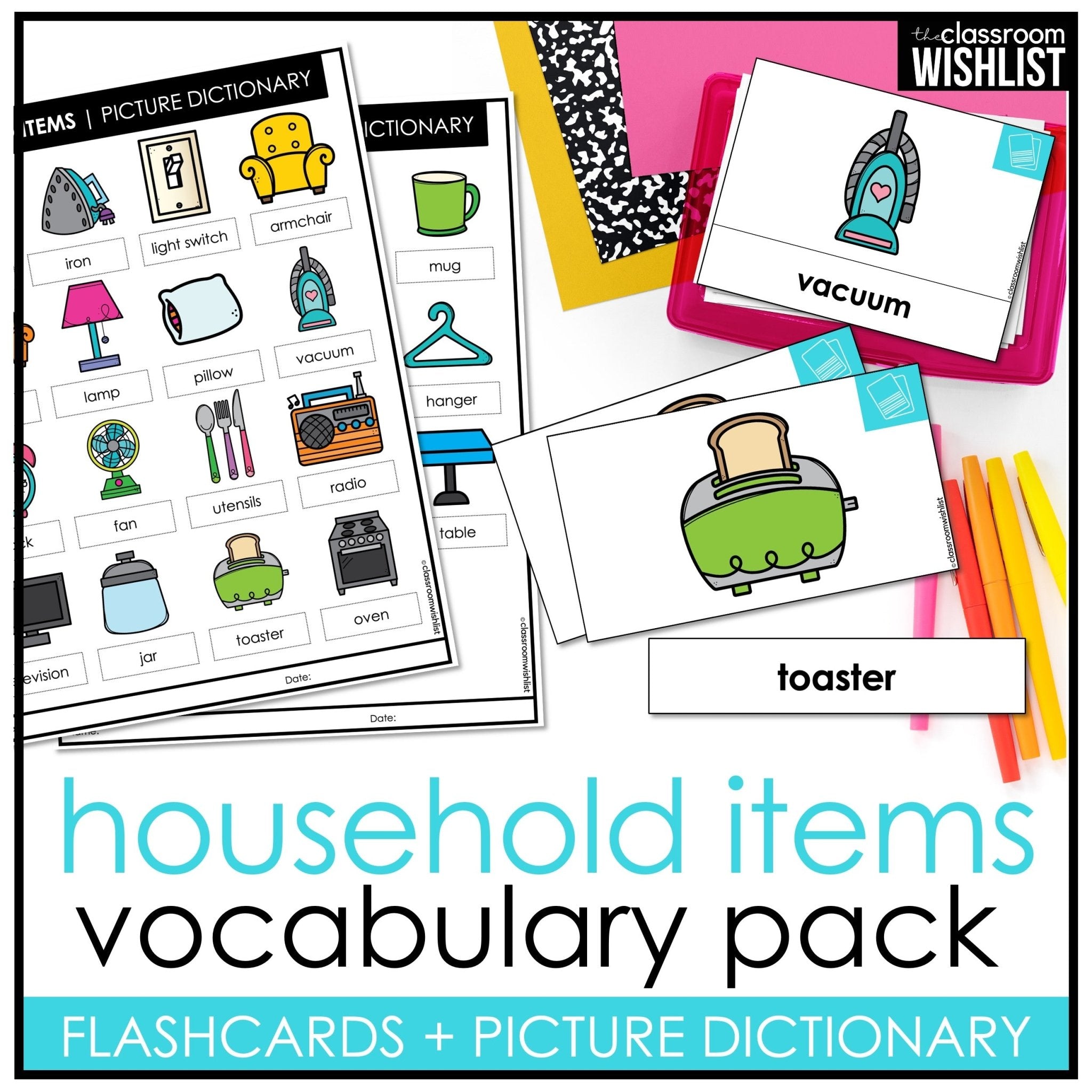 House & Furniture Vocabulary Pack: Flashcards for ESL EFL