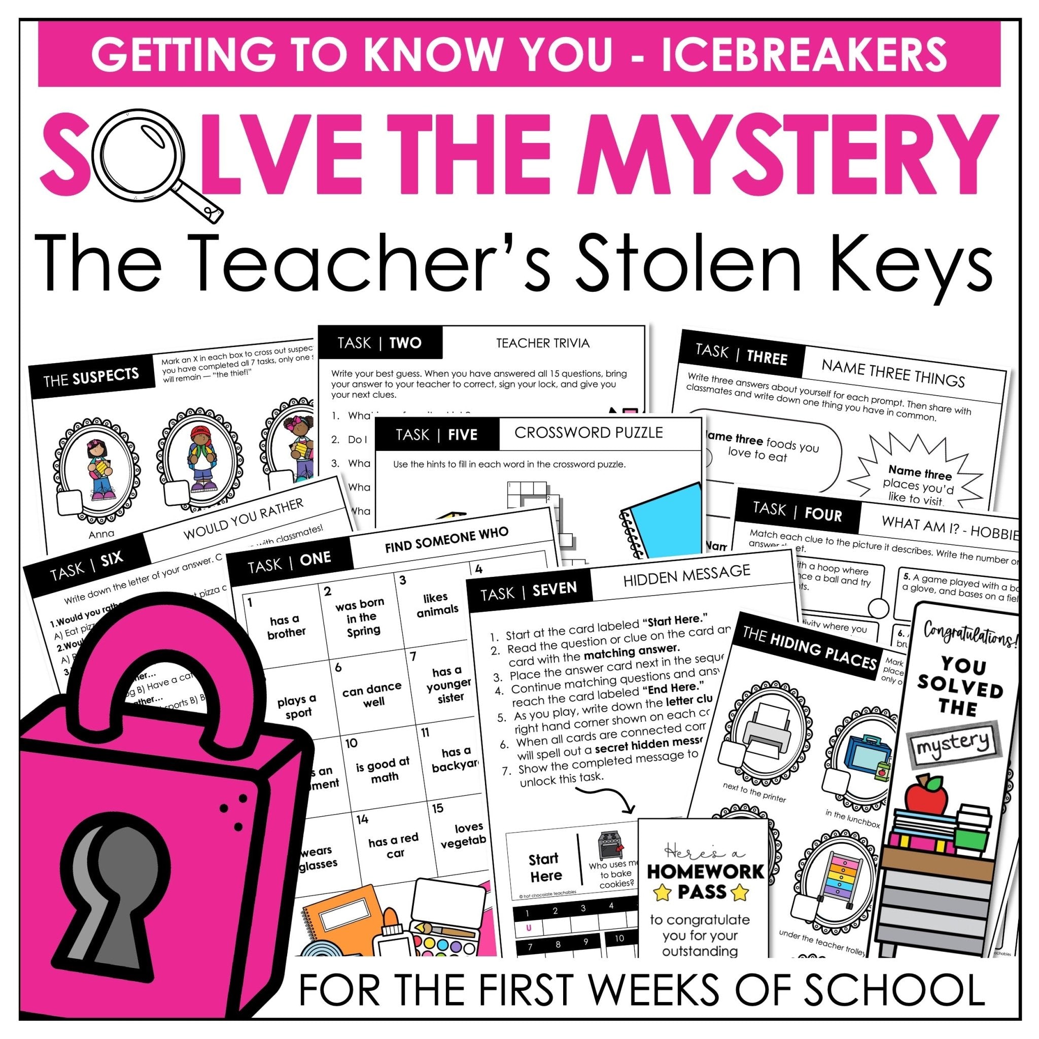 Icebreaker Escape Room – Back to School Activity for ESL/ELL