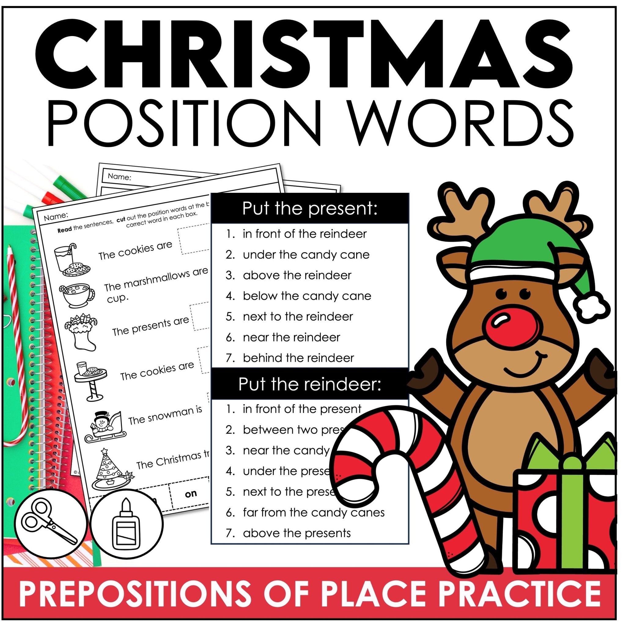 Christmas Prepositions of Place | Hands-On Position Words