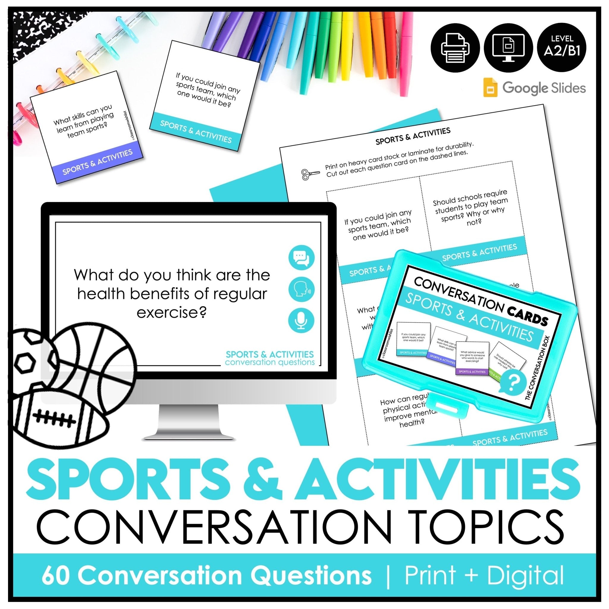 Sports & Physical Activities Conversation Starters for ESL
