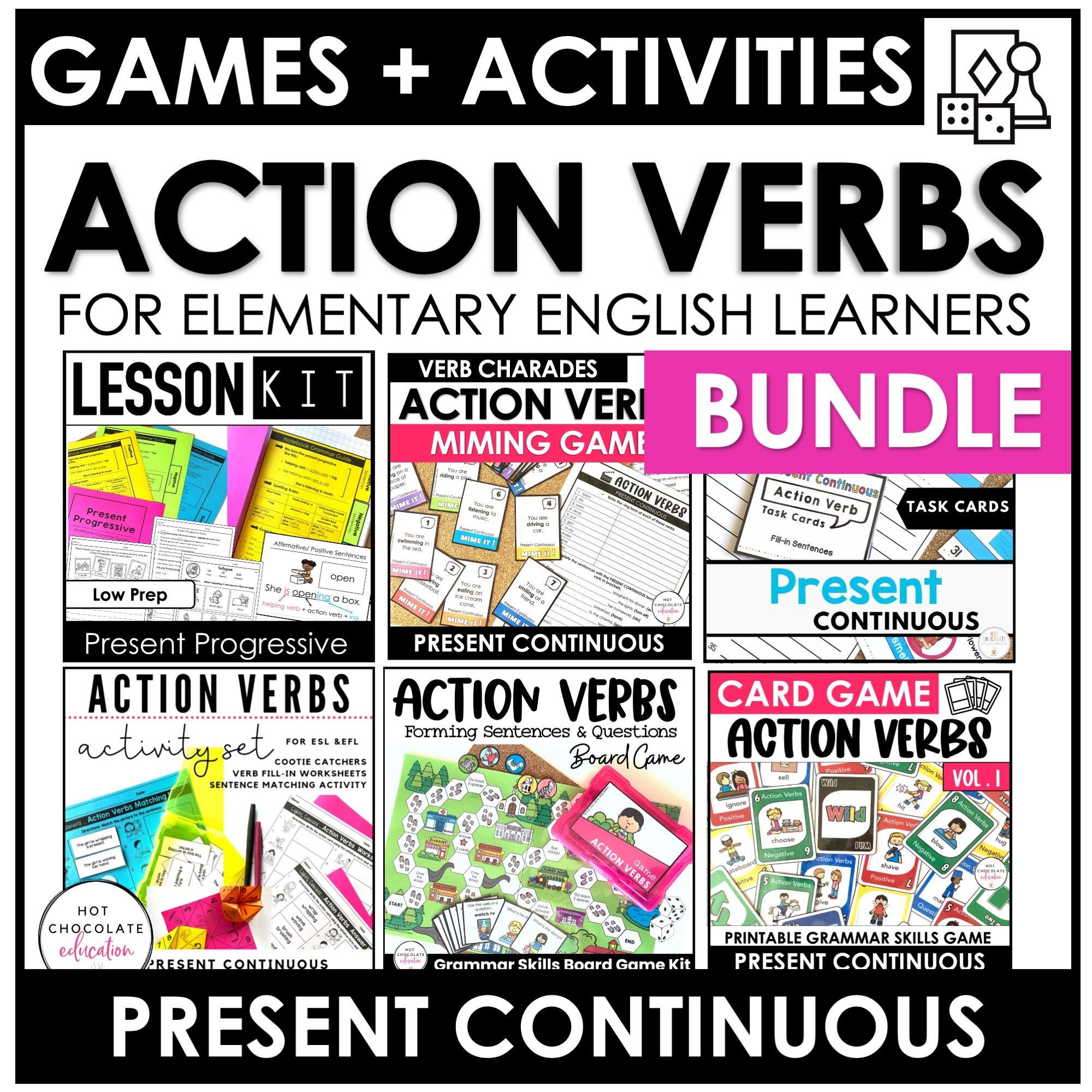Engaging Present Continuous Games & Activities