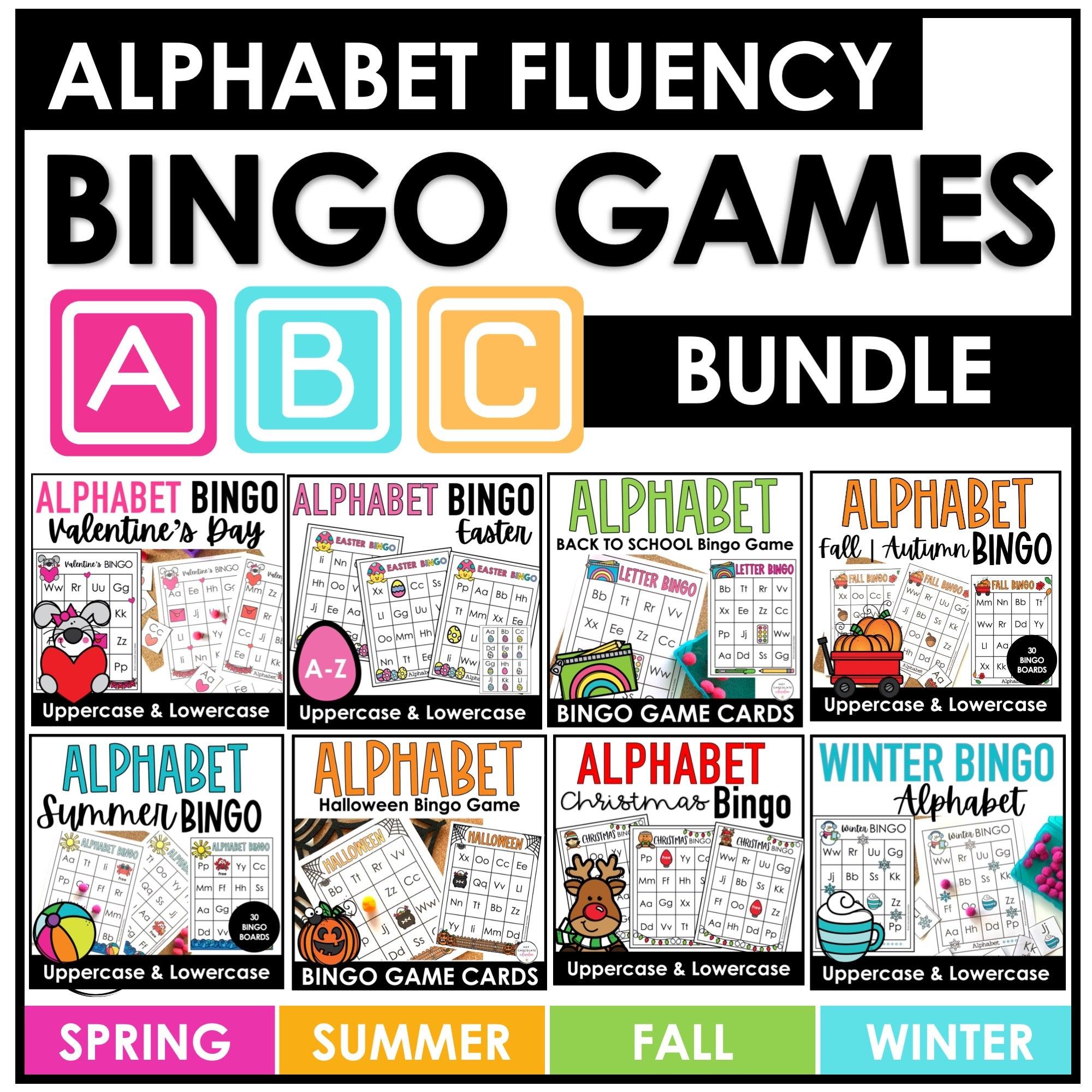 Alphabet Bingo Game BUNDLE: Letter Identification