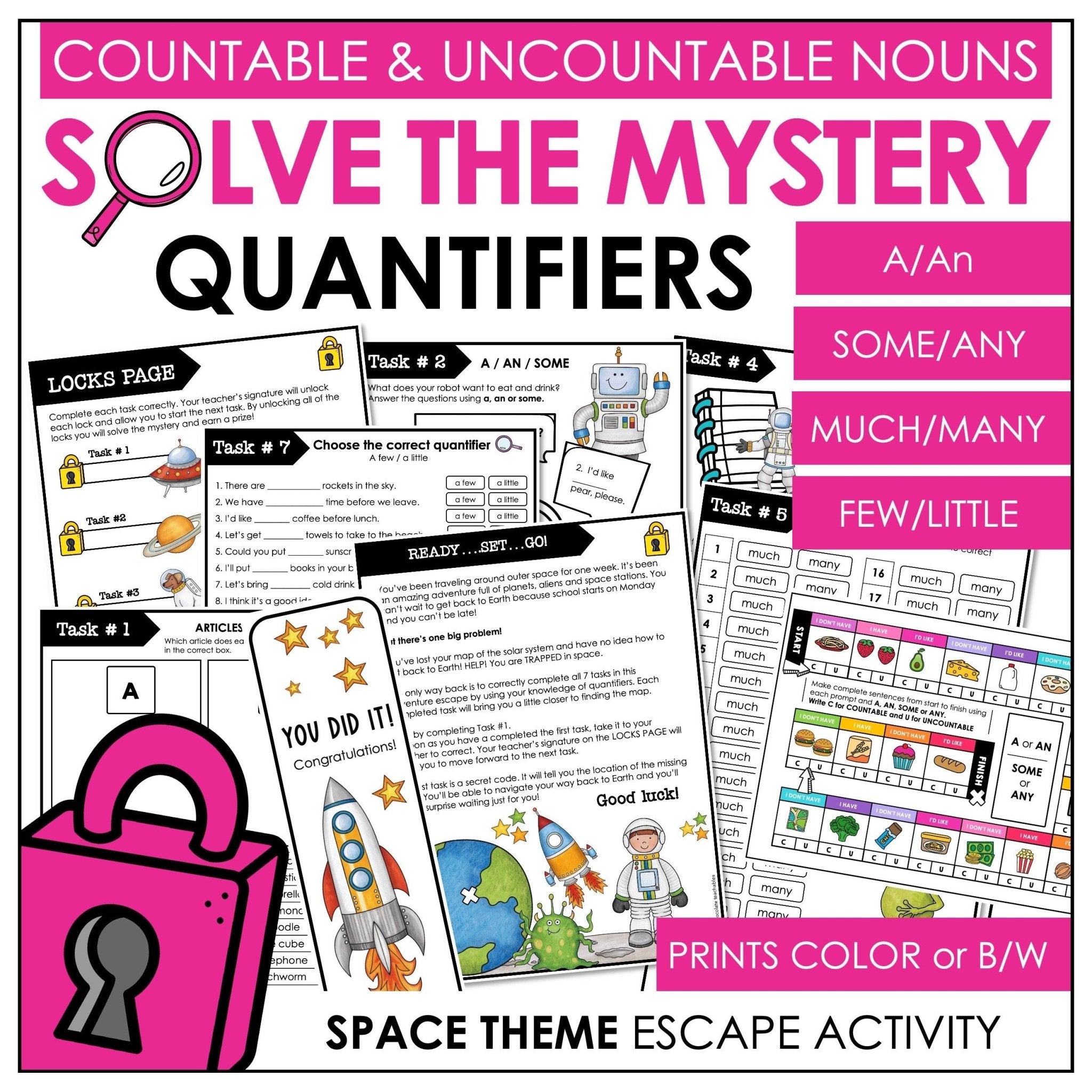 Quantifiers: Countable & Uncountable Nouns - A/An, Some, Any