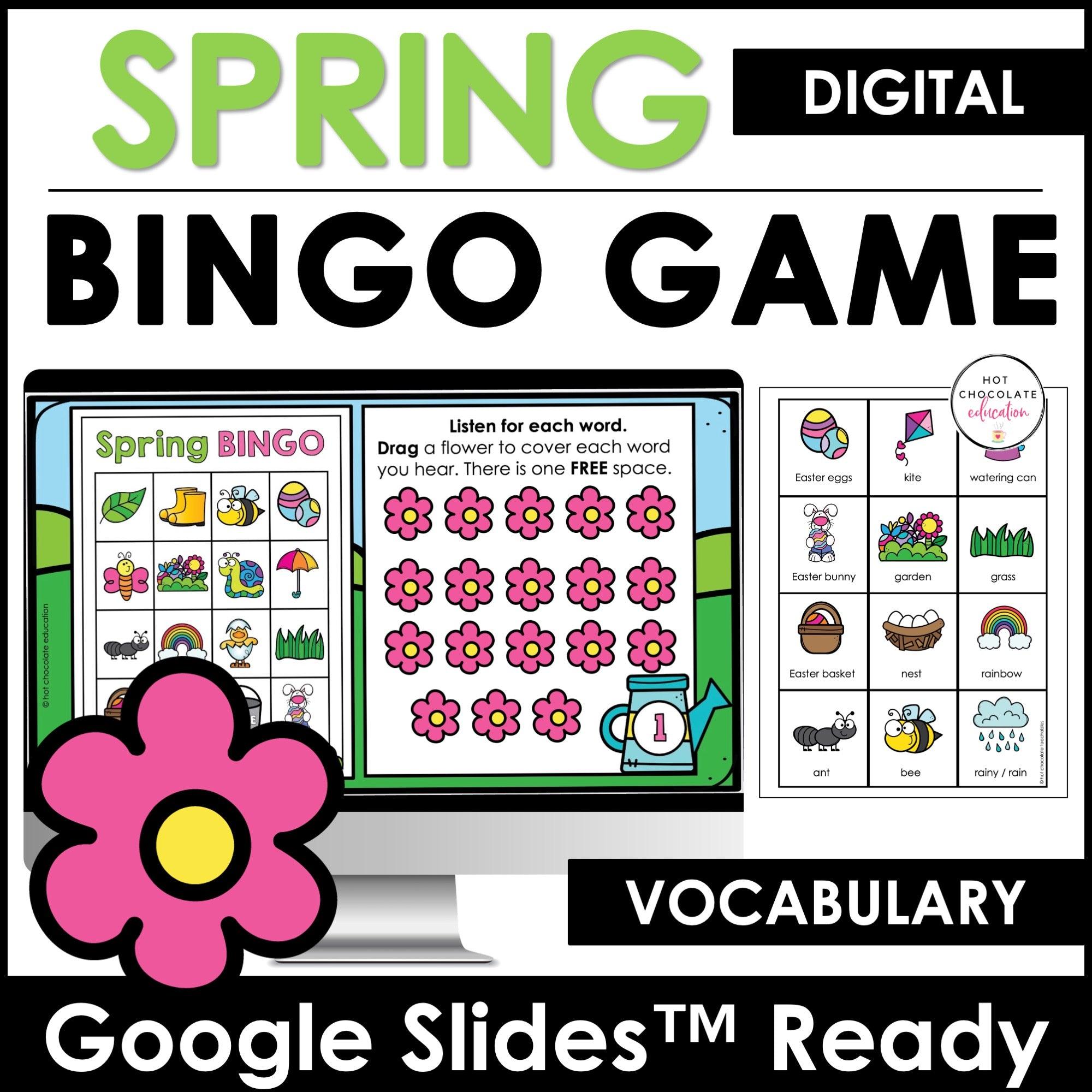 Easter Digital BINGO - Vocabulary Building Game
