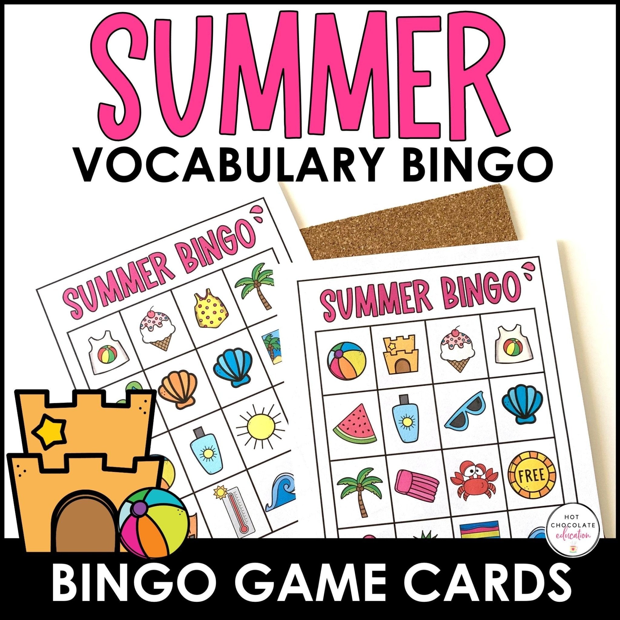 Summer Vacation Bingo Game | ESL Vocabulary Based Activity – Hot ...