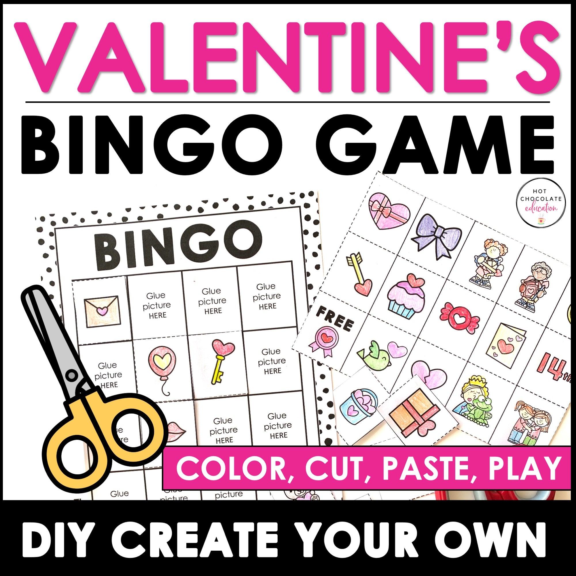 Valentine's Bingo - Customize & Create Game Boards