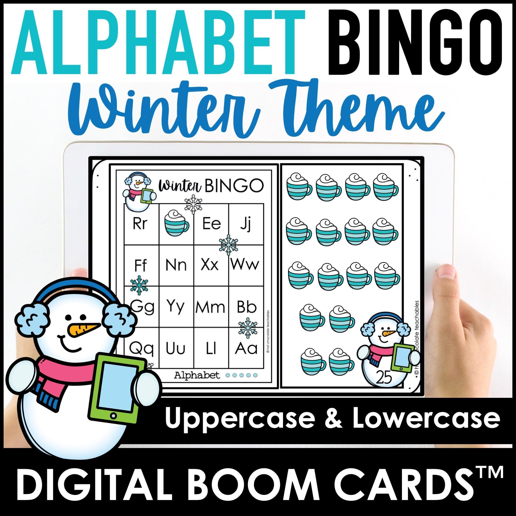 Winter Alphabet Bingo Game | Uppercase & Lowercase