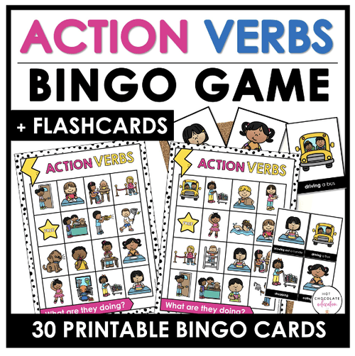 Action Verbs Present Continuous Activities Bundle