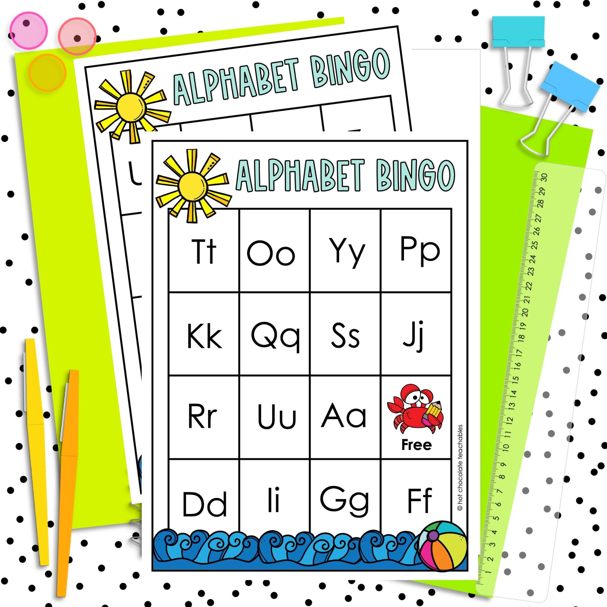 Alphabet Bingo – Uppercase & Lowercase Letter Recognition