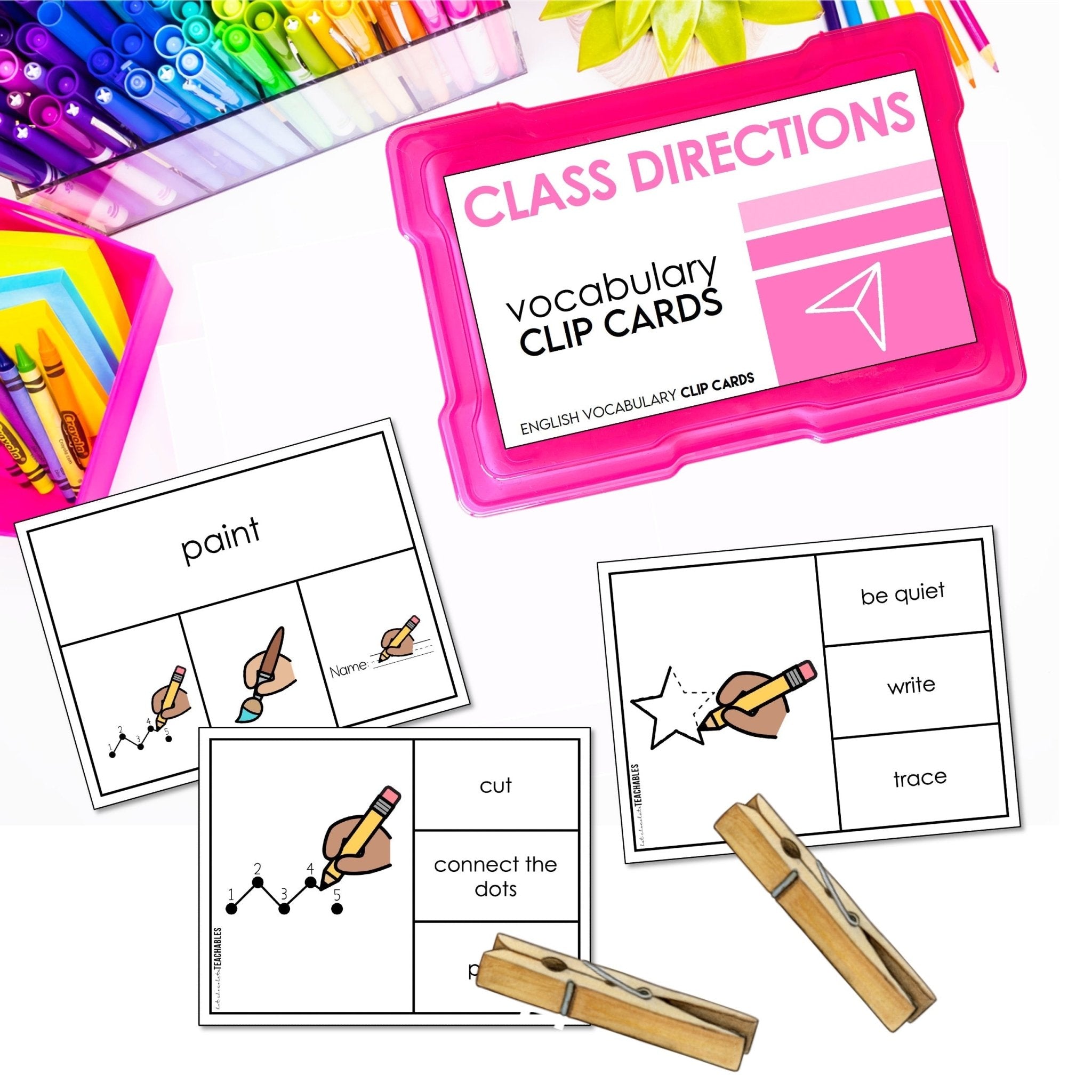 Clip Cards - Hot Chocolate Teachables