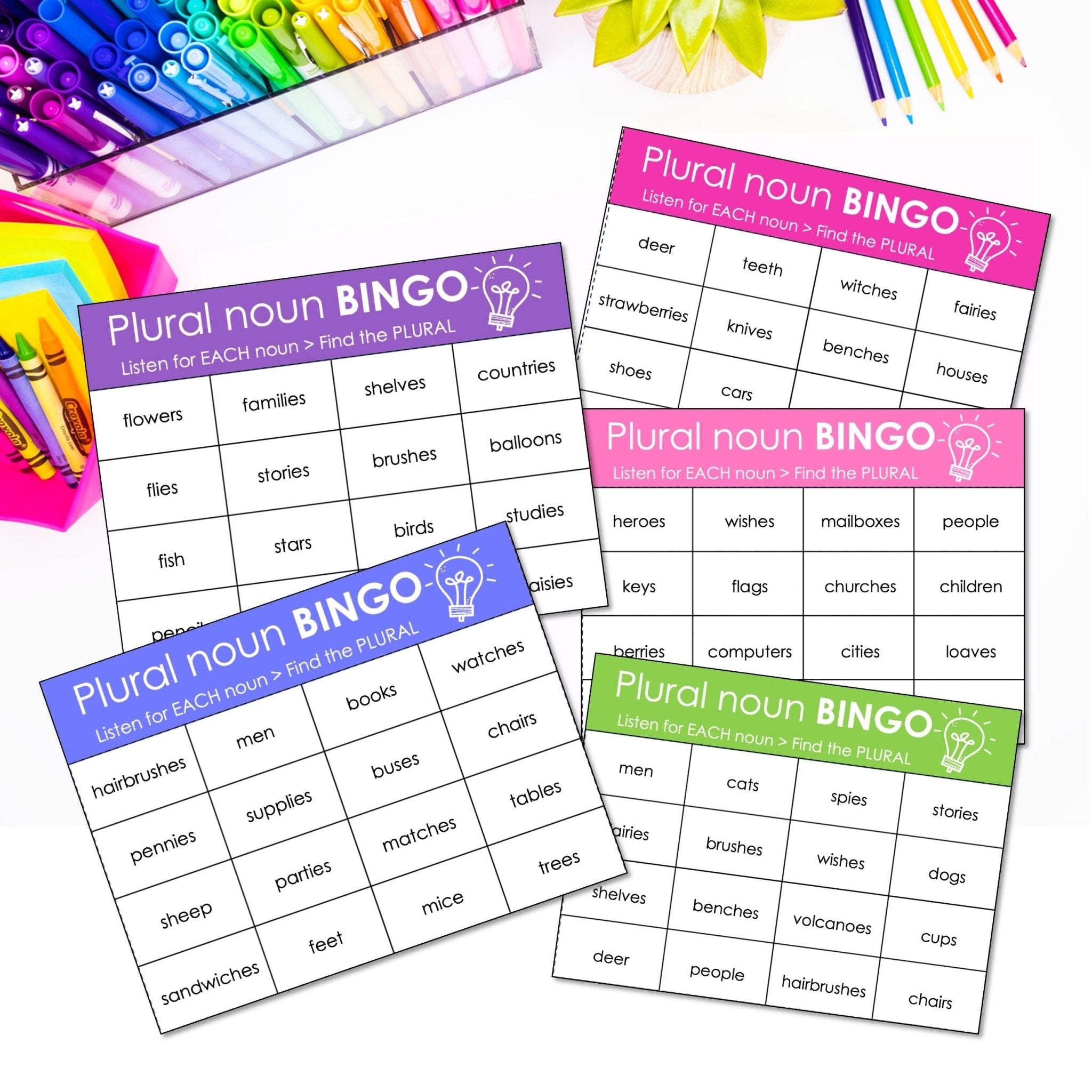 Plural Nouns Worksheets, Games & Activities for ESL and ELA