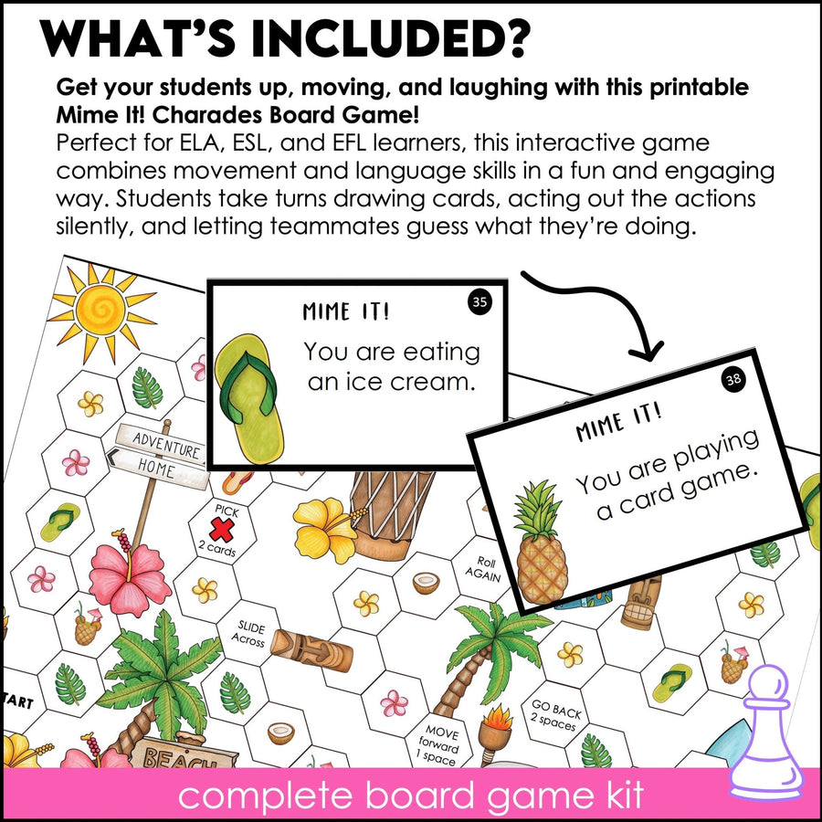 Printable Board Games - Hot Chocolate Teachables