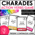 Present Continuous Tense Miming Game - Action Verb Charades