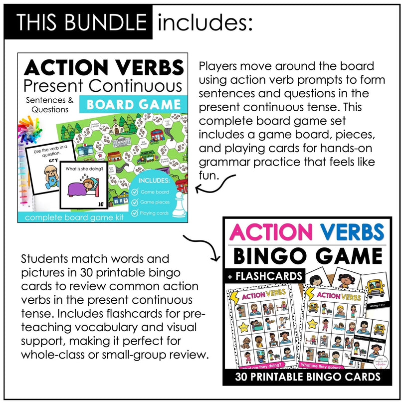 Engaging Present Continuous Games & Activities