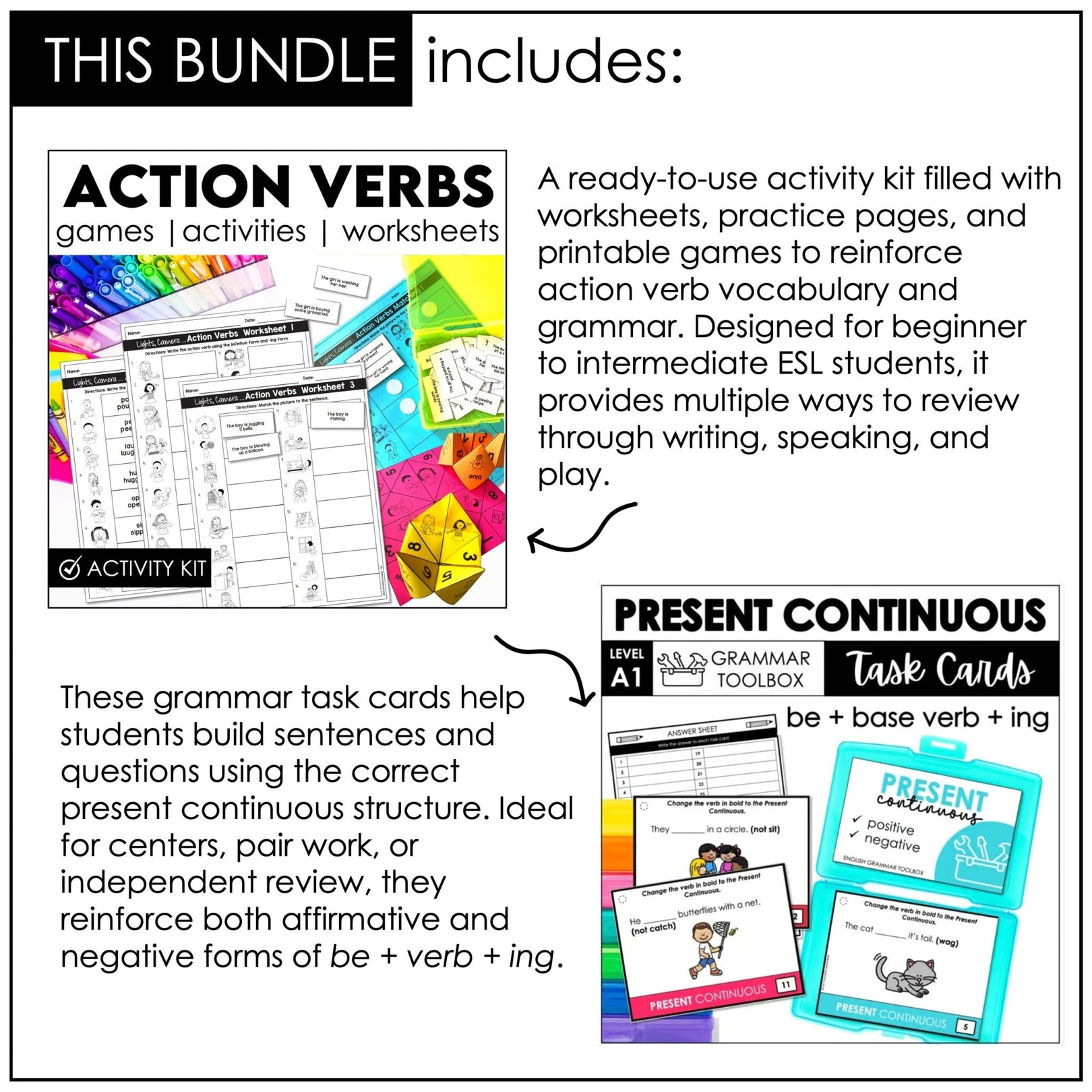 Engaging Present Continuous Games & Activities