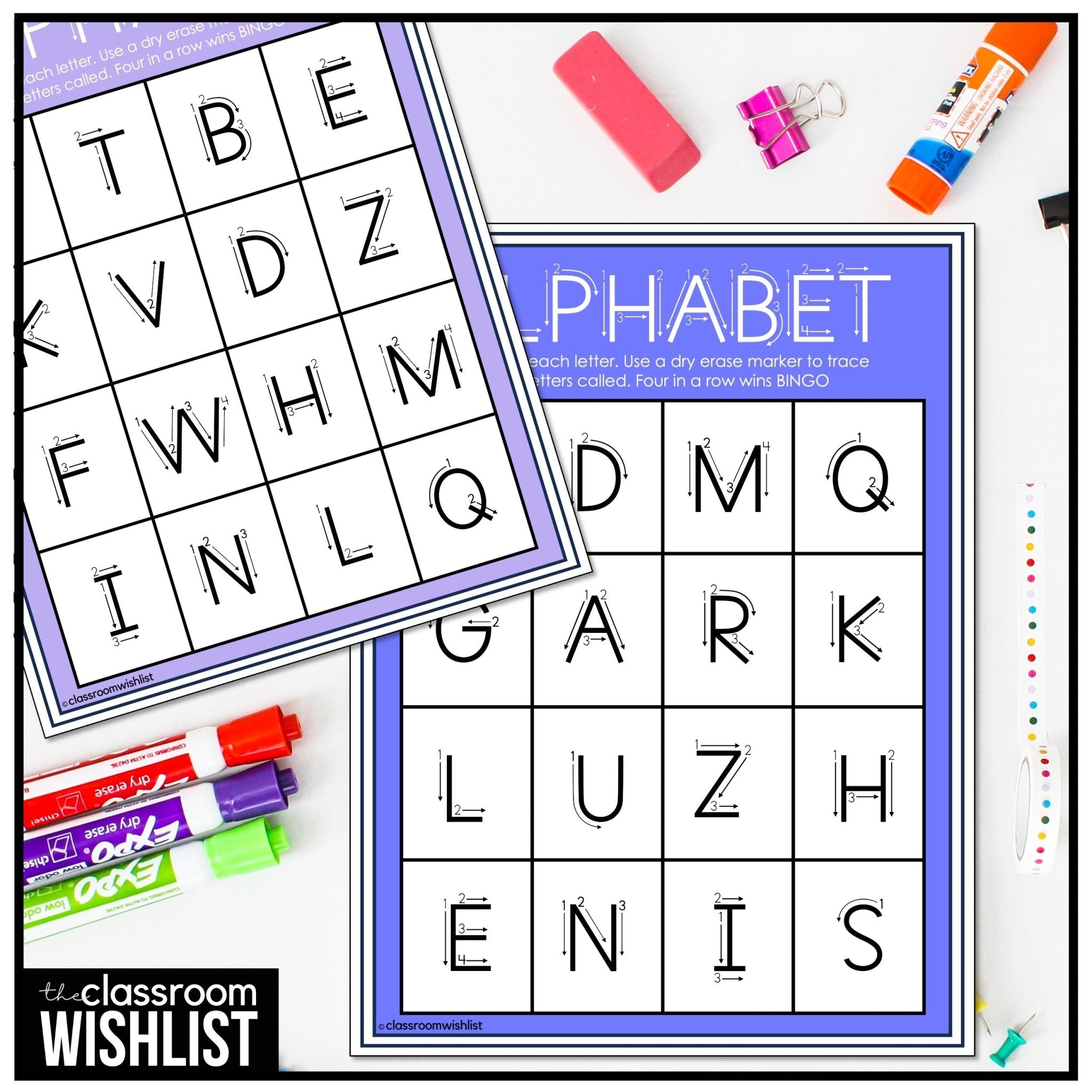 Alphabet Letter Formation Bingo Game | Practice Lowercase Letters – Hot ...