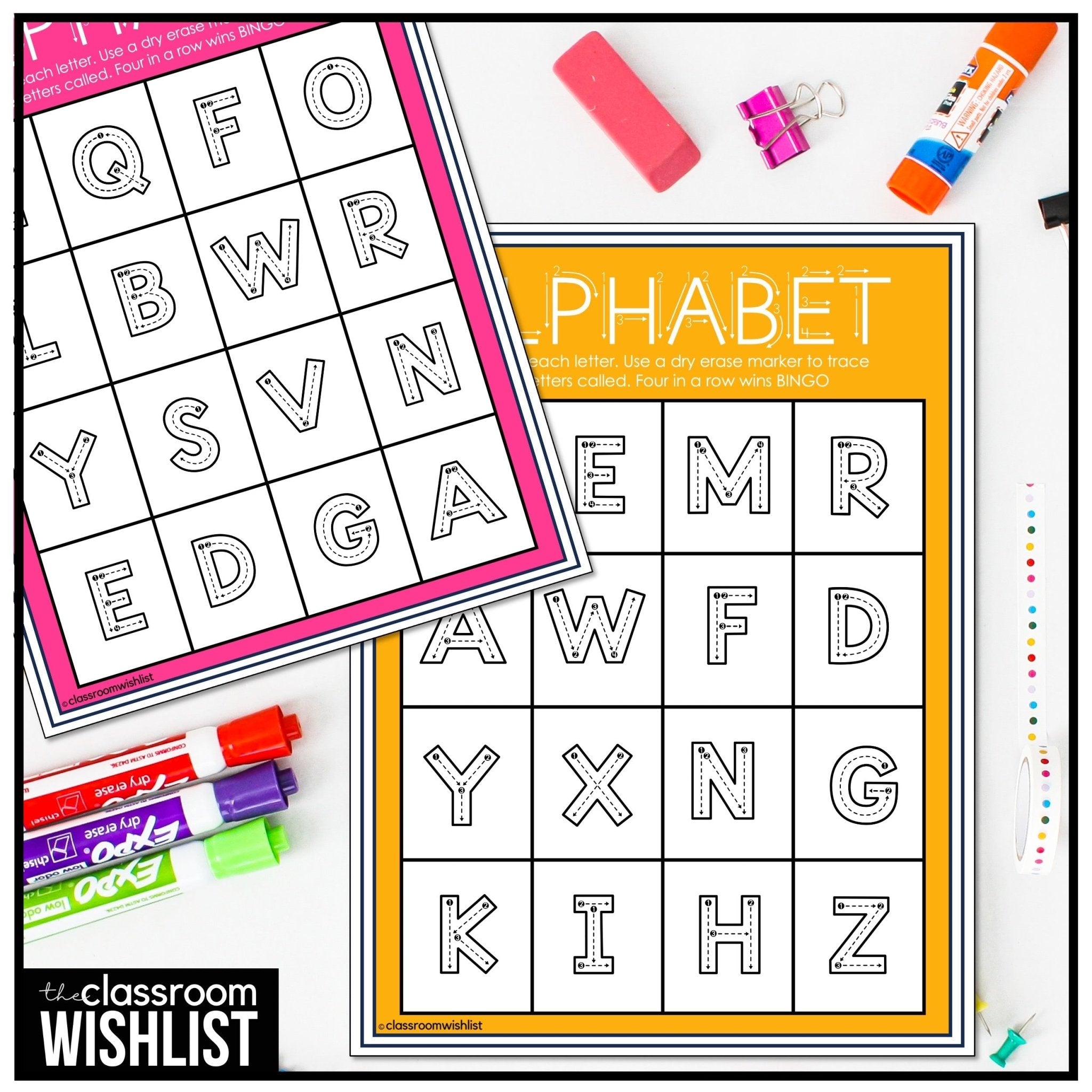 Alphabet Letter Formation Bingo Game | Uppercase Letter Tracing – Hot ...