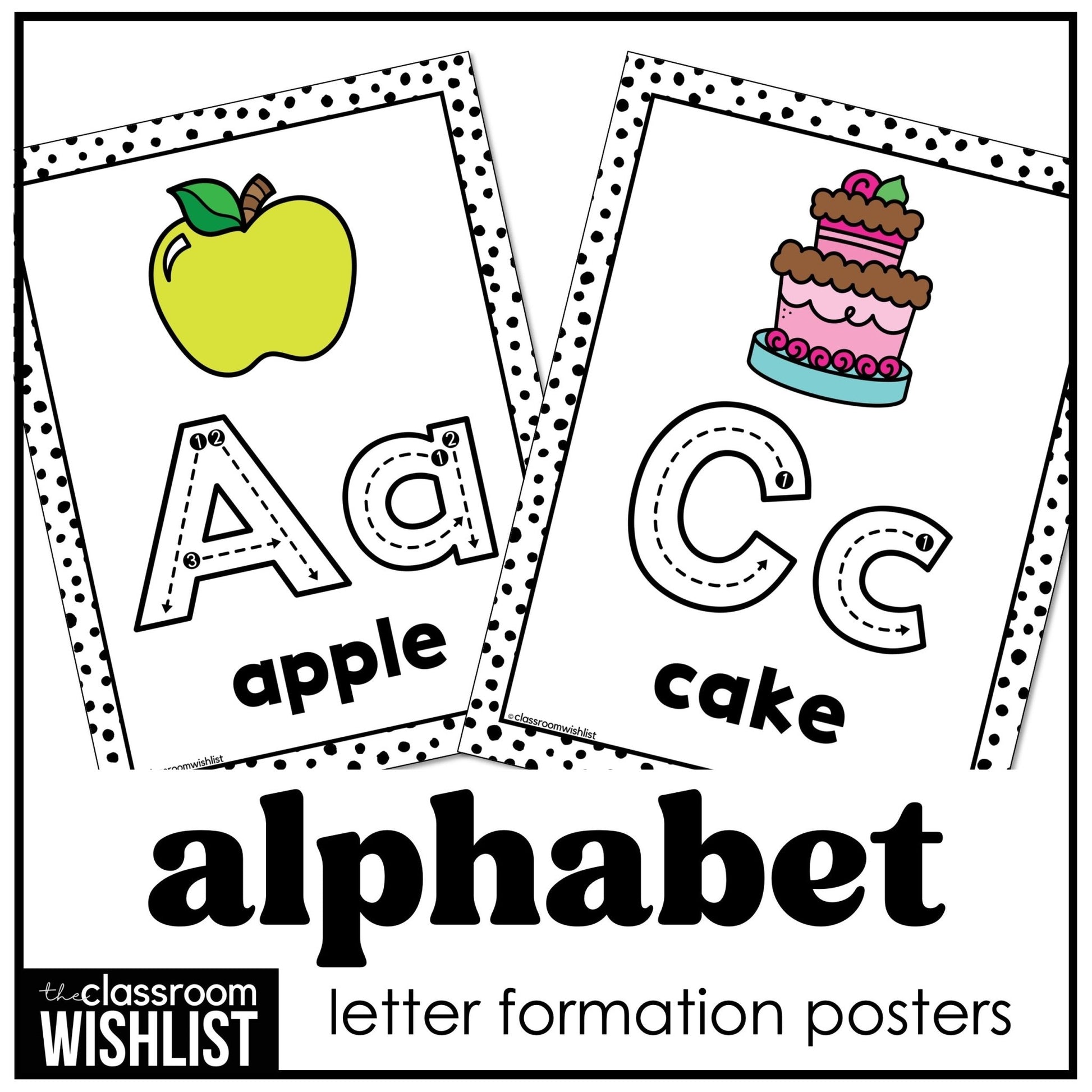 Alphabet Letter Formation Posters | Step by Step Letters