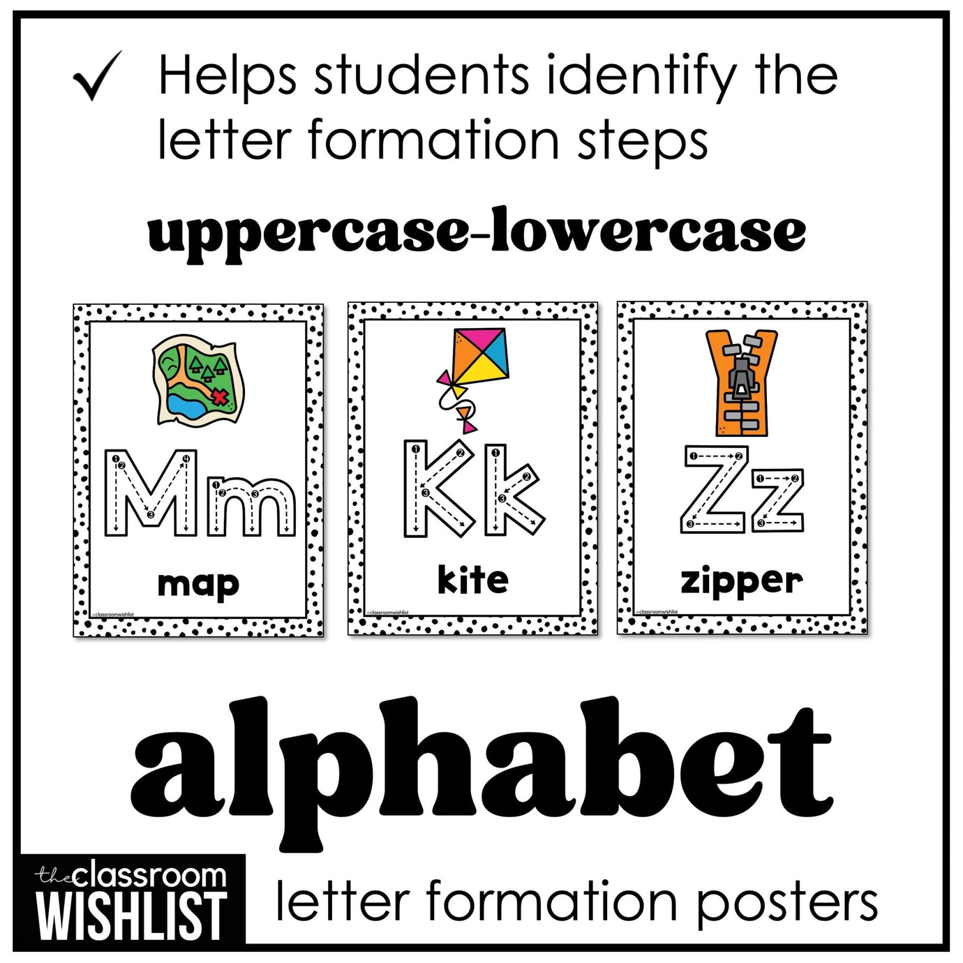 Alphabet Letter Formation Posters | Step by Step Letters