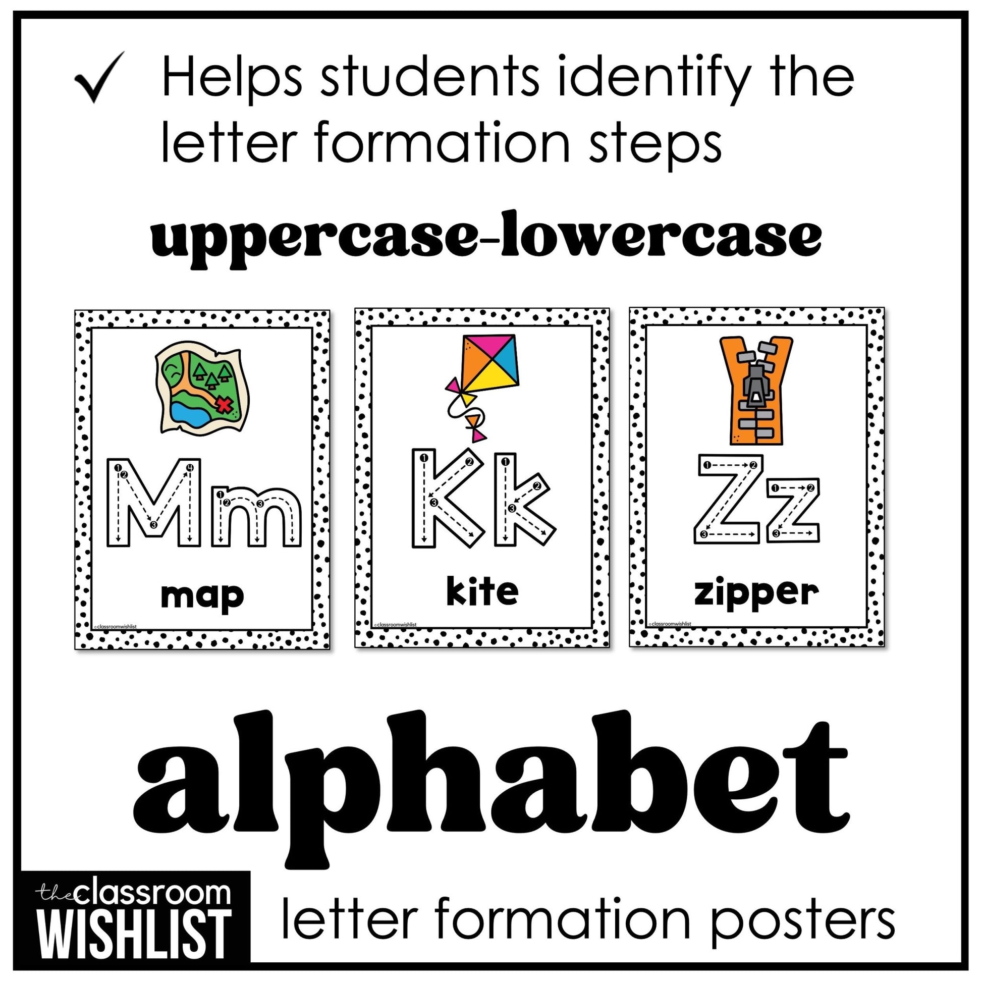 Alphabet Letter Formation Posters | Step by Step Letters