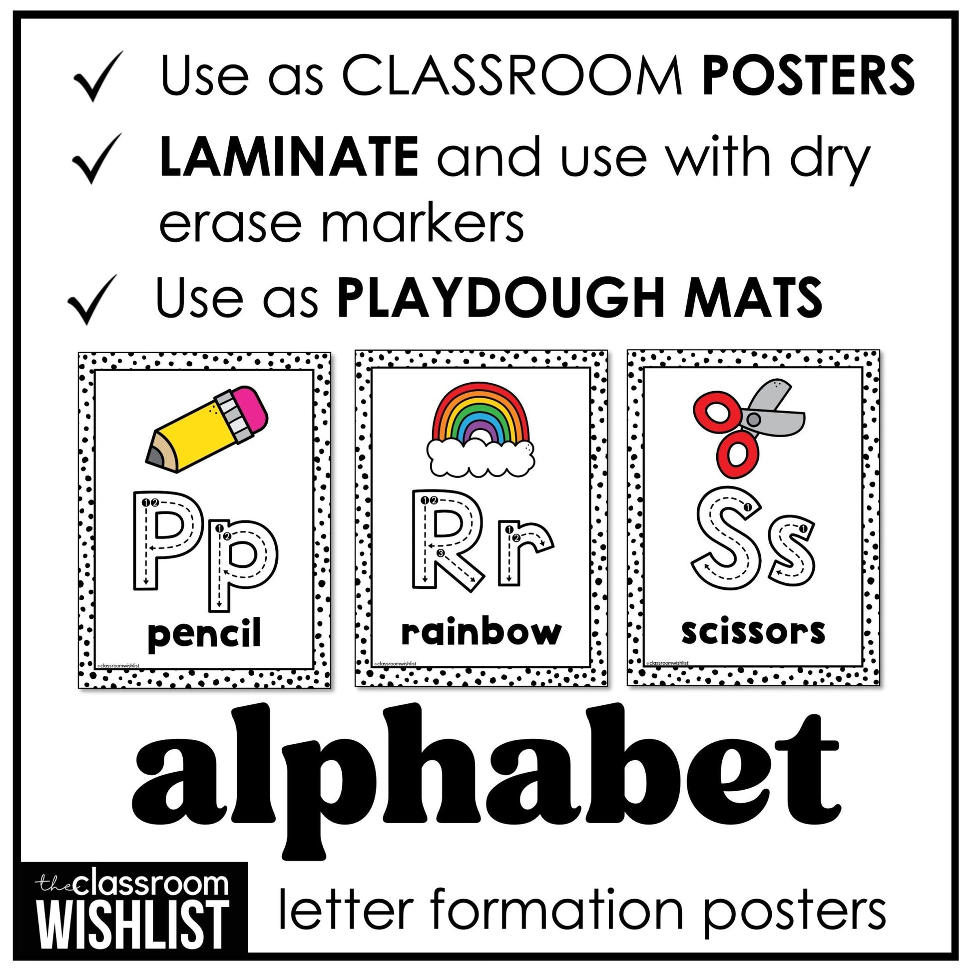 Alphabet Letter Formation Posters | Step by Step Letters