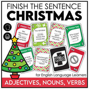 Christmas Finish the Sentence Game | ESL Grammar