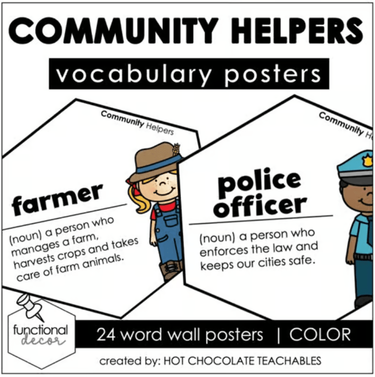 Vocabulary Posters / Word Walls - Hot Chocolate Teachables