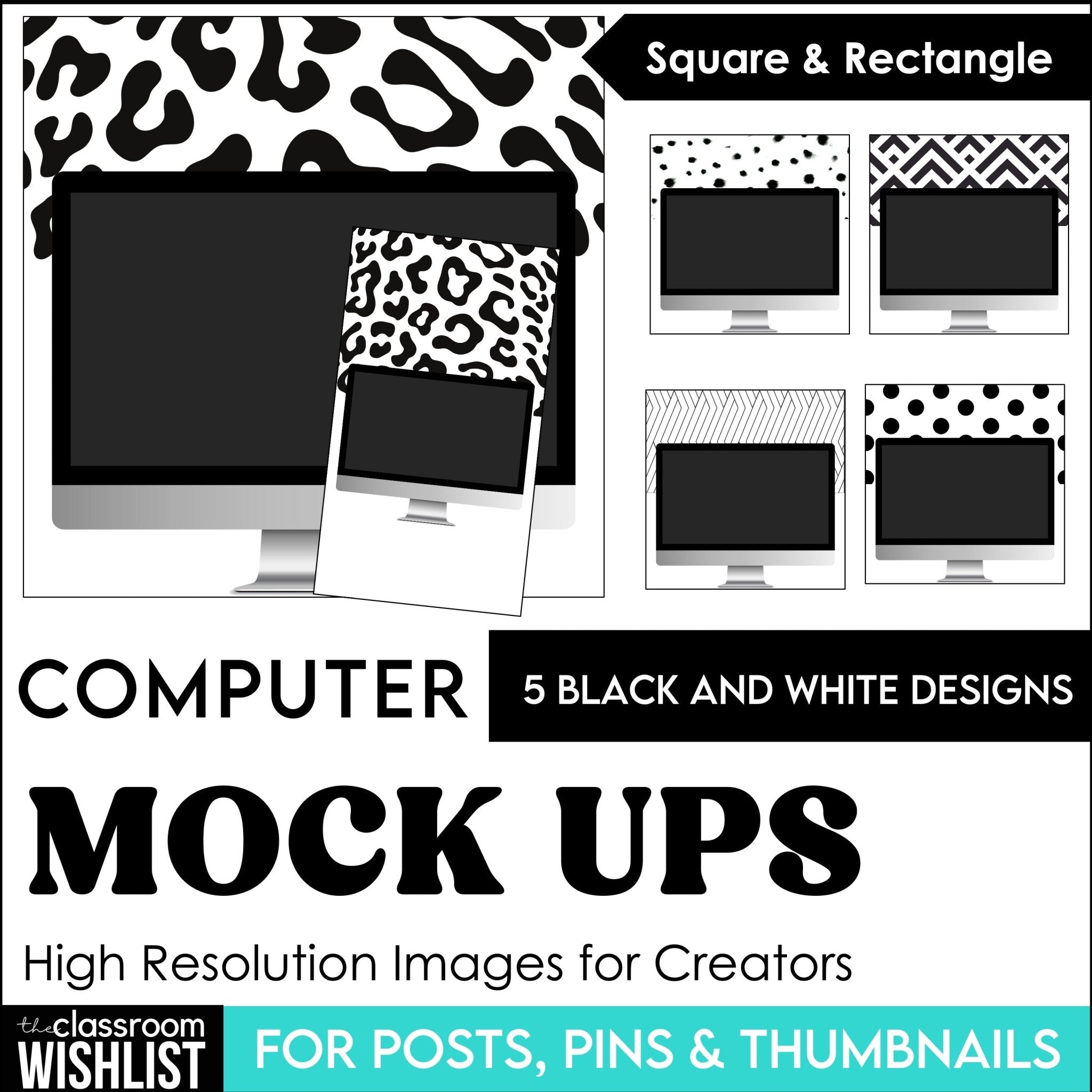 COMPUTER SCREEN Mockups for Digital Resources