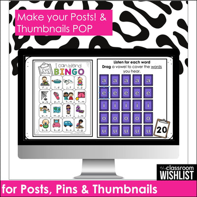 COMPUTER SCREEN Mockups for Digital Resources - Black & White -Add tex ...