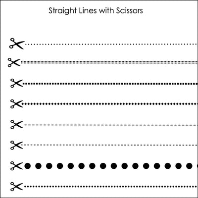 Cutting Lines Template | Scissors - Straight , Curvy, Zig Zag Lines Cl ...