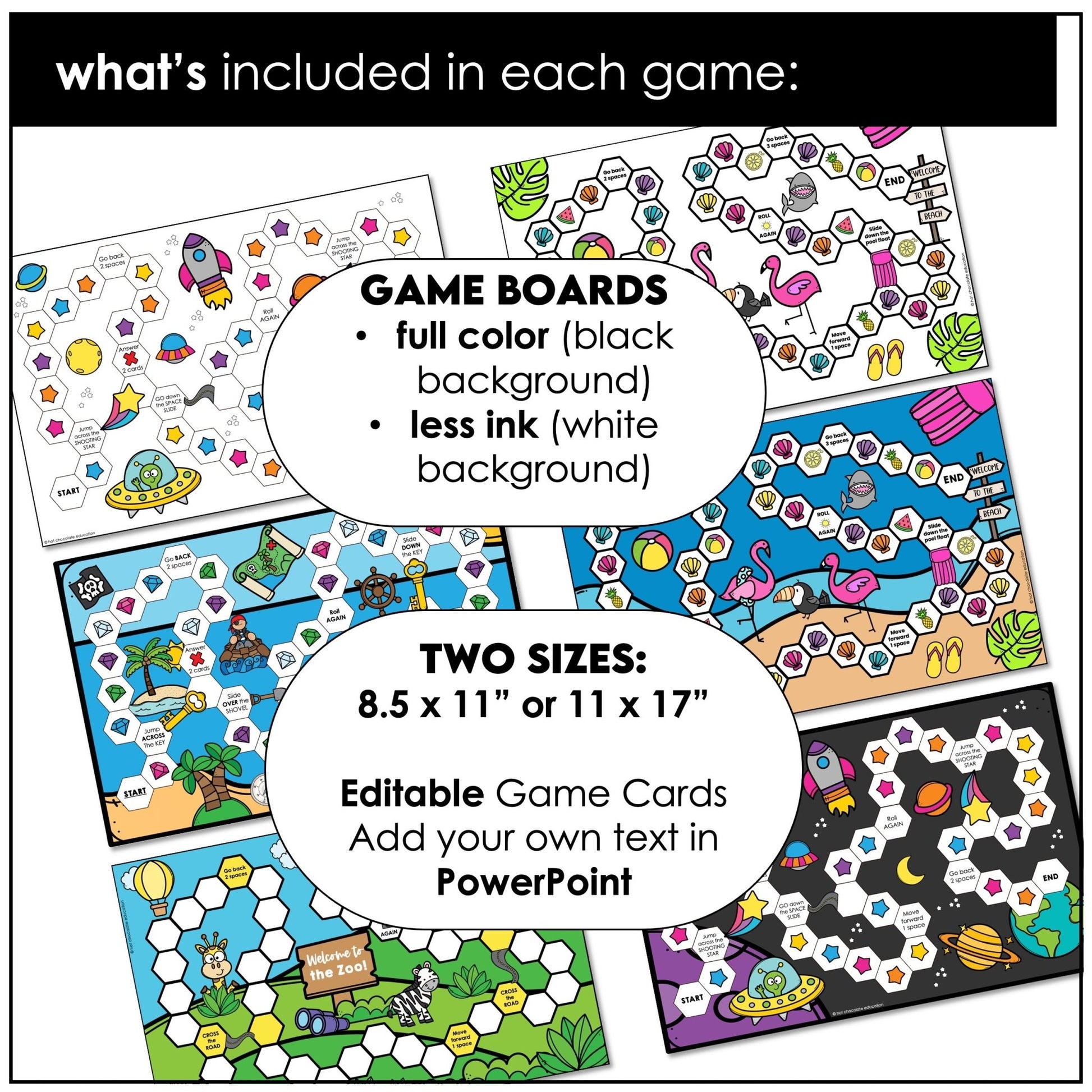 Editable Board Game Templates - Customize Blank Cards