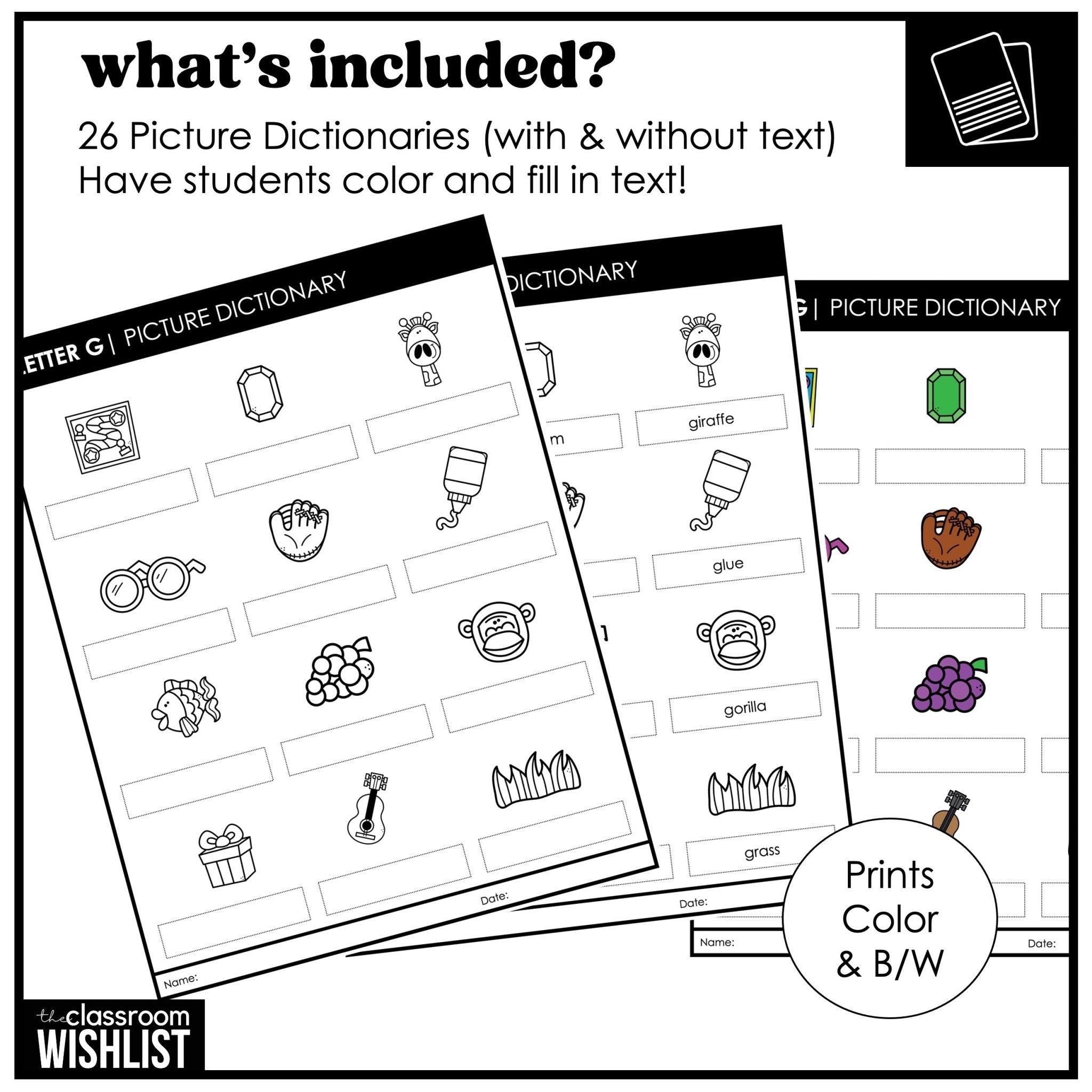 ESL Alphabet Flashcards - Beginning Sound Vocabulary Cards