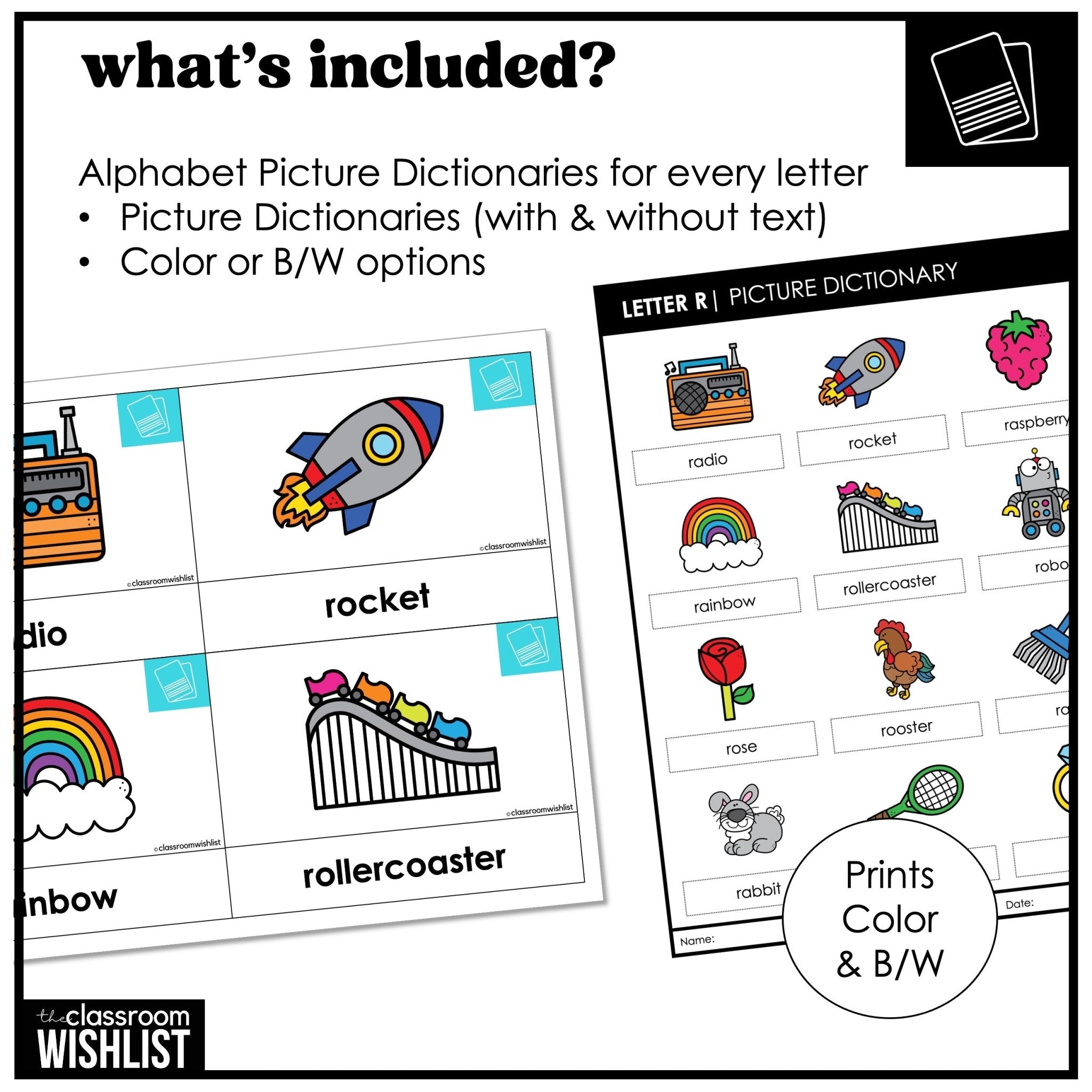 ESL Alphabet Flashcards - Beginning Sound Vocabulary Cards + Picture D ...