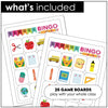 ESL Classroom Vocabulary School Supplies Bingo and Flashcard