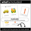 ESL Classroom Vocabulary School Supplies Bingo and Flashcard