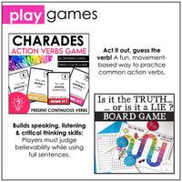 Elementary ESL Games Bundle: Grammar & Vocabulary Building