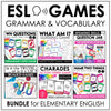 Elementary ESL Games Bundle: Grammar & Vocabulary Building