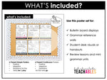 ESL Grammar Posters: 24 Functional Classroom Decor Visuals