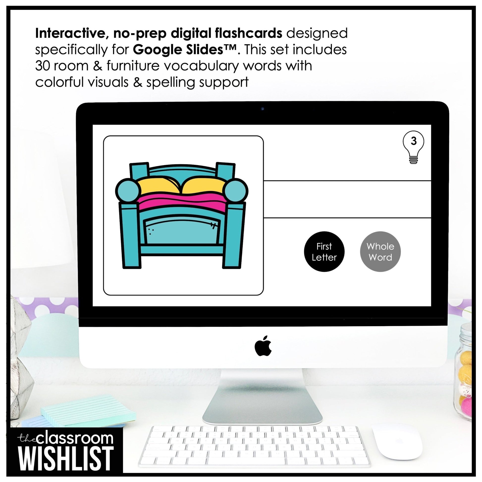 ESL Rooms and House Furniture Digital Flashcards