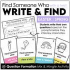 Easter Speaking Activity: Find Someone Who - Past Simple