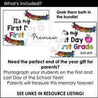 FIRST day of school SIGN - 2023-2024 Preschool & K-6 – Hot Chocolate ...