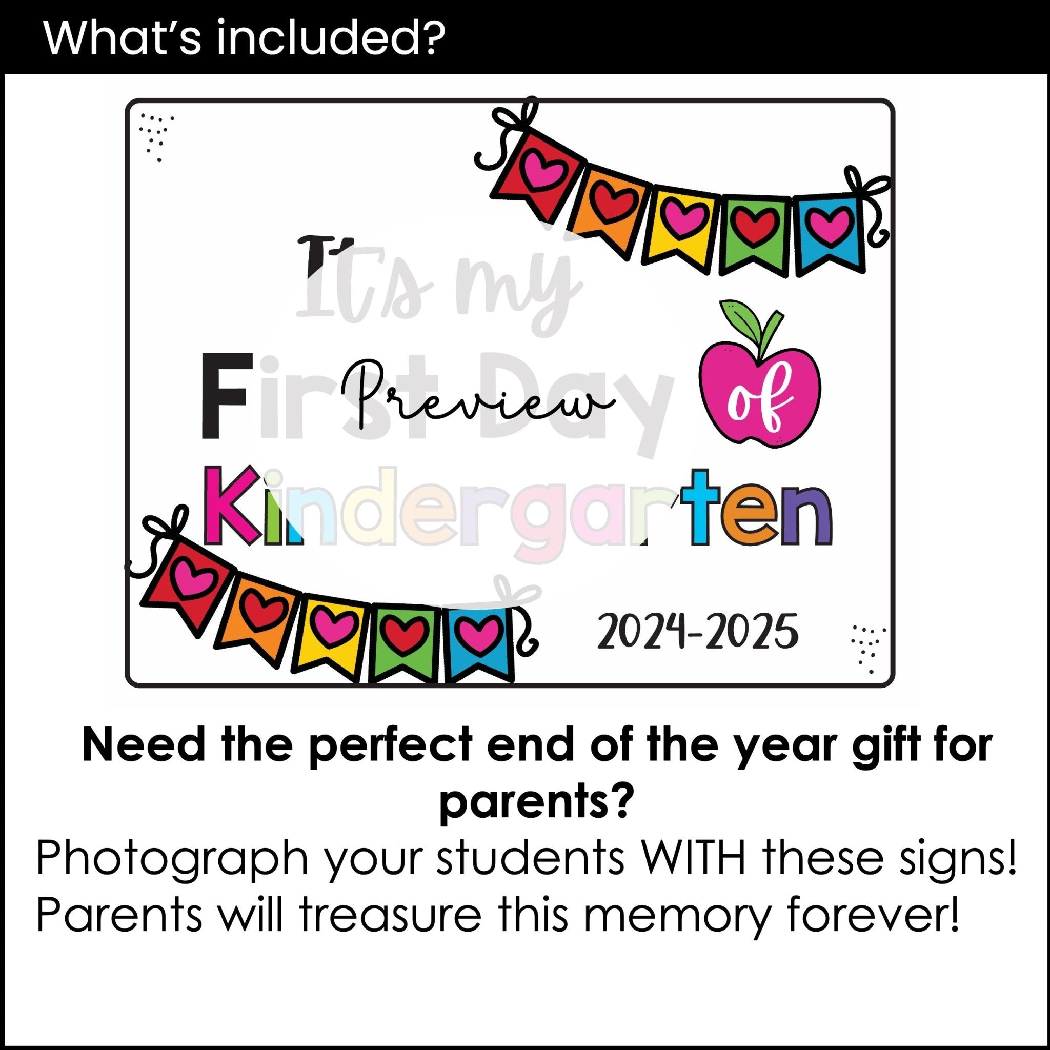 FIRST day of school SIGN - 2023-2024 Preschool & K-6 – Hot Chocolate ...