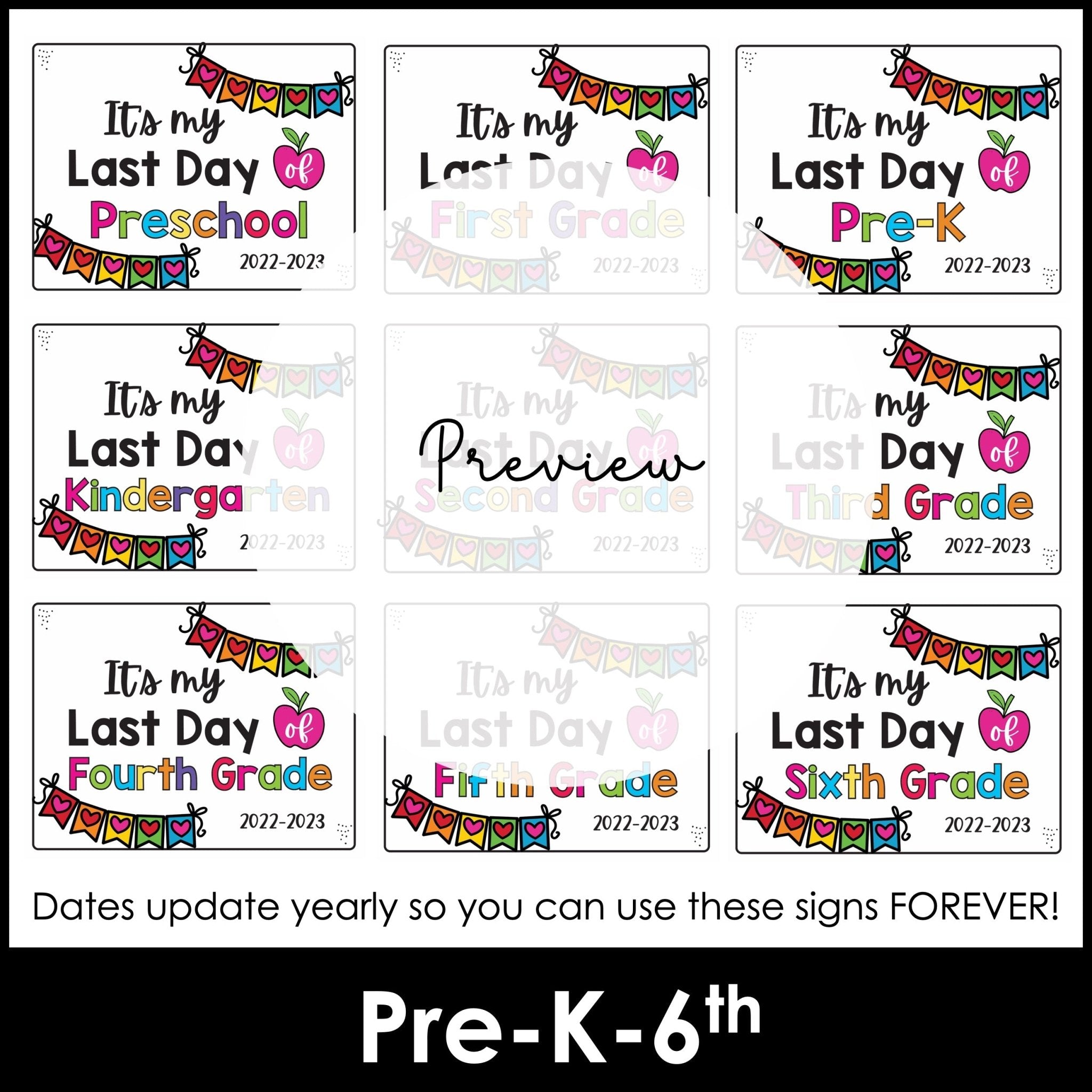 End of School Year Sign | Last Day 2022-2023 + UPDATES – Hot Chocolate ...