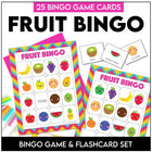 Fruit Vocabulary Bingo Game + Flashcards